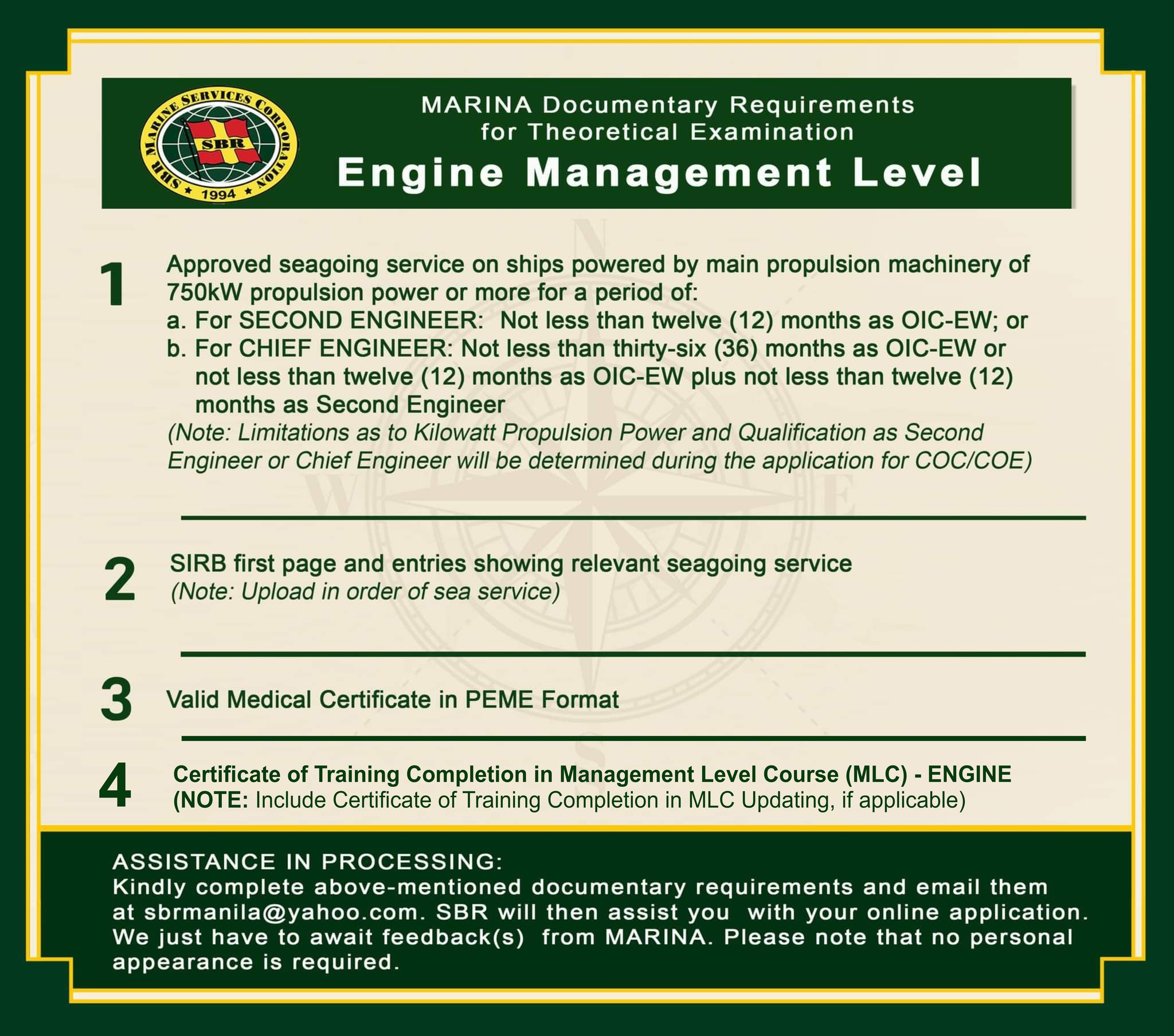 SBR Marine Services Corporation